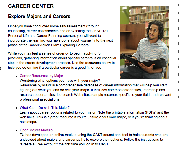 UDL @ TU Academic Advising project: Open Majors Module at emaze Presentation