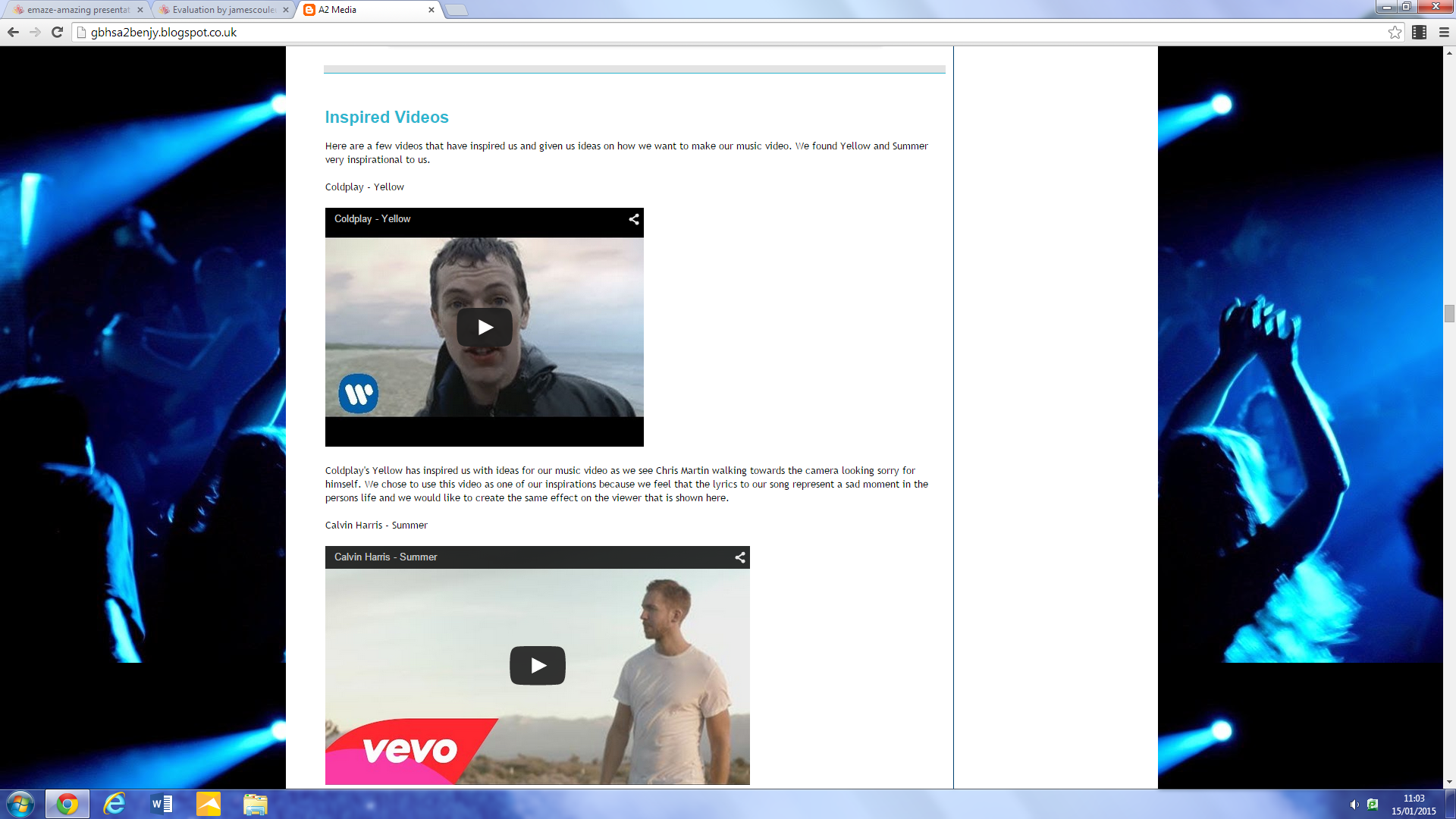 Evaluation at emaze Presentation