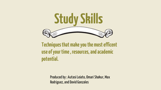 Study Skillz at emaze Presentation