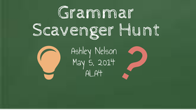 Grammar Scavenger Hunt at emaze Presentation