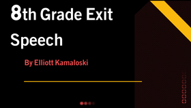 Middle School Exit Speech at emaze Presentation