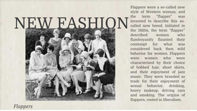 Roaring 20s project (Social Studies) at emaze Presentation