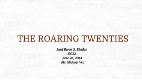 The Roaring Twenties.pptx at emaze Presentation