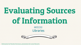Evaluating Sources of Information at emaze Presentation