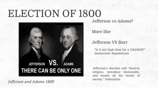 Election of 1800 at emaze Presentation