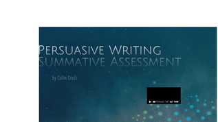 Persuasive Writing Summative Assessment at emaze Presentation