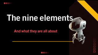 The nine elements at emaze Presentation