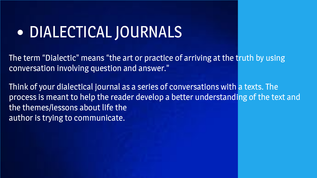 DIALECTICAL JOURNALS.pptx at emaze Presentation
