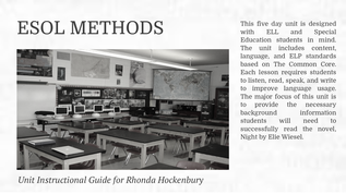 ESOL Methods Unit Instruction Guide Presentation at emaze Presentation