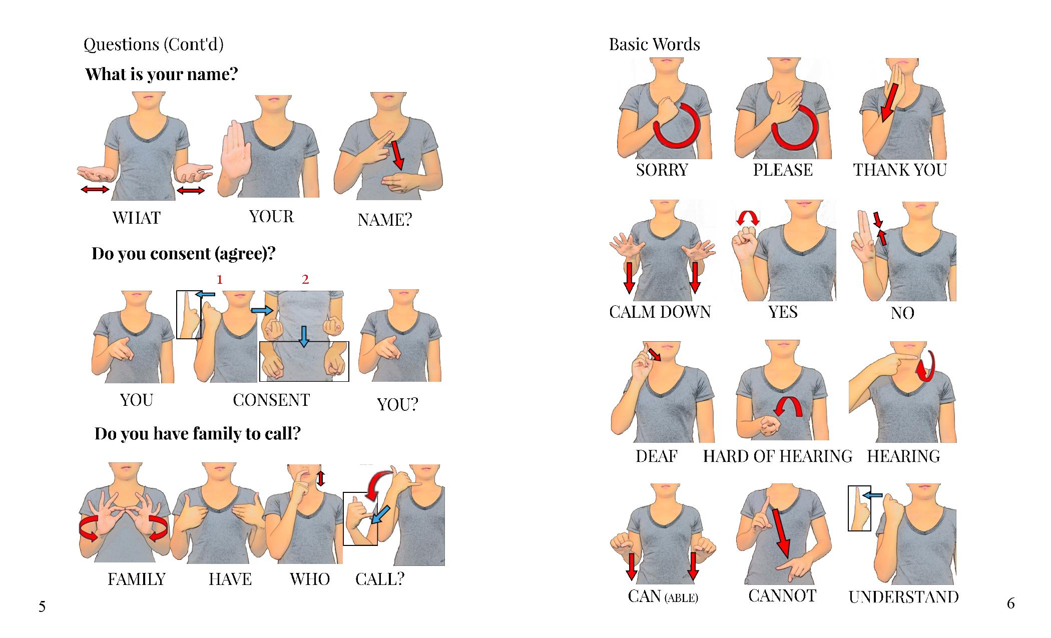 Emergency Medical Sign Language Booklet at emaze Presentation