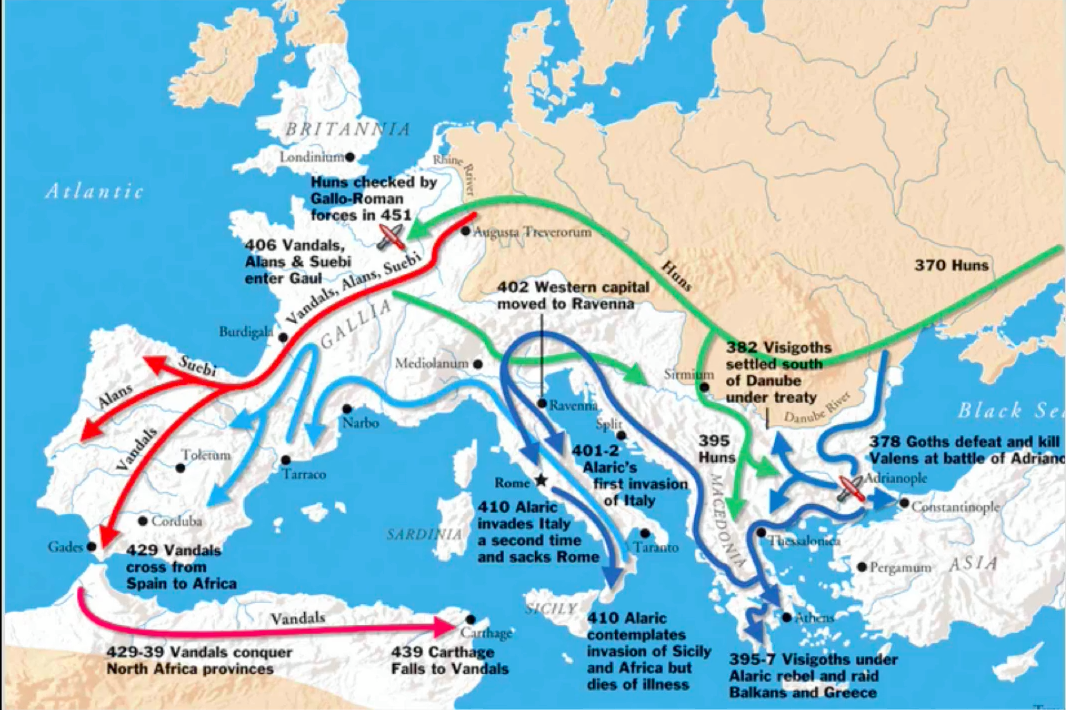 Fall of Rome/Dark Ages on emaze