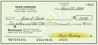 Front And Back Of Check