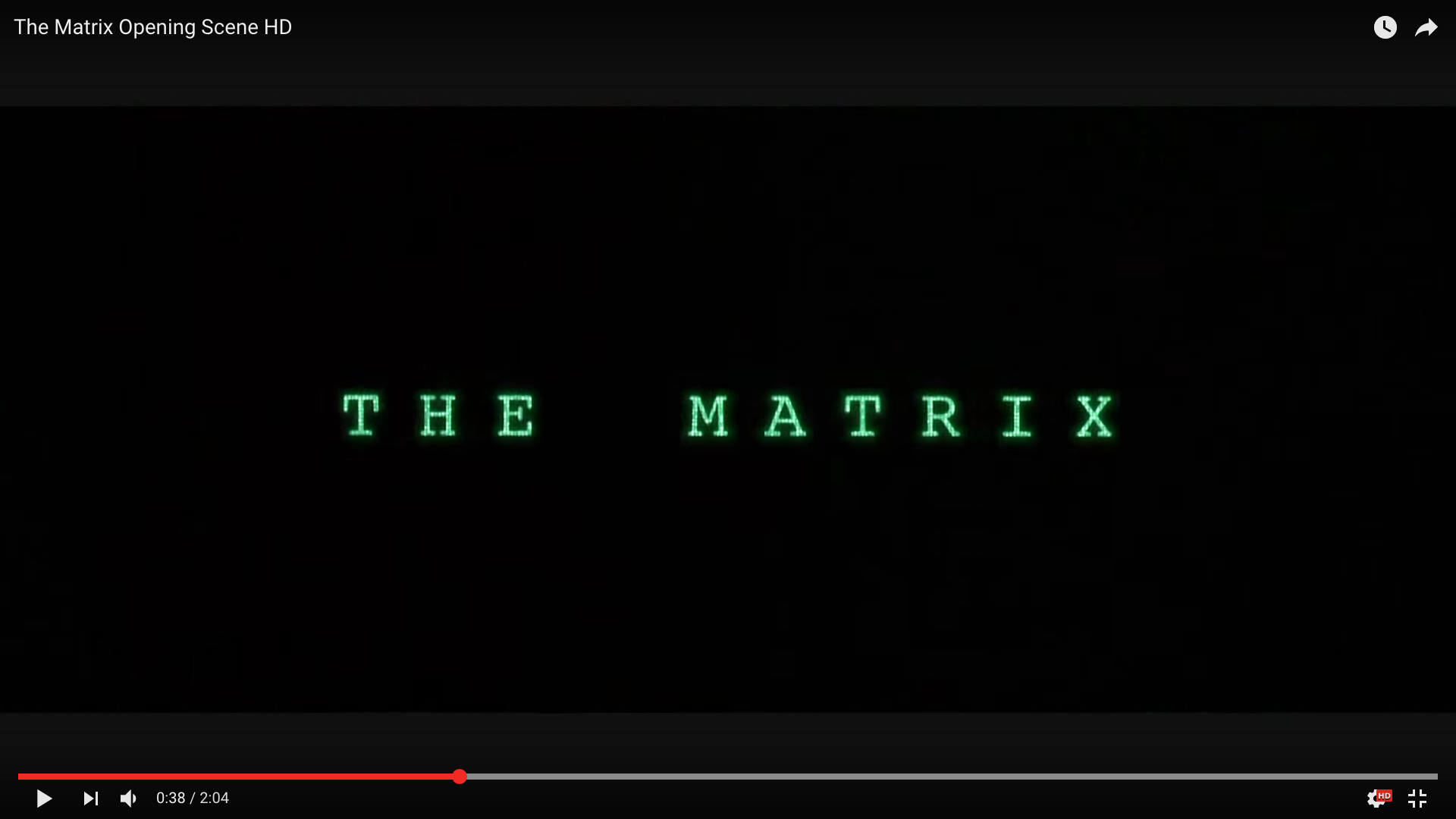 Matrix Opening Scene at emaze Presentation