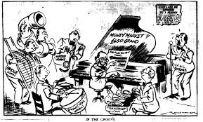 1920s Jazz Political Cartoon