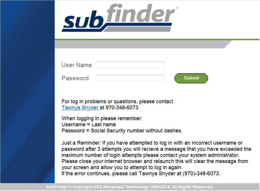 How to Enter an Absence in SubFinder at emaze Presentation