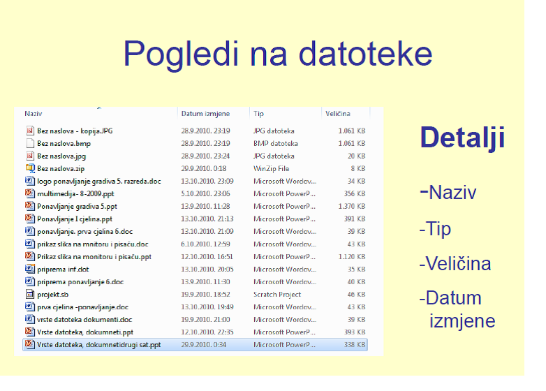 Vrste datoteka, dokumenti.pptx on emaze