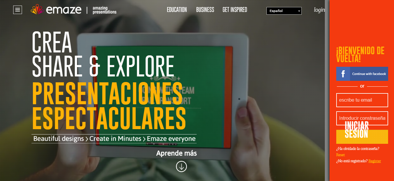 EMAZE: Primeros pasos at emaze Presentation