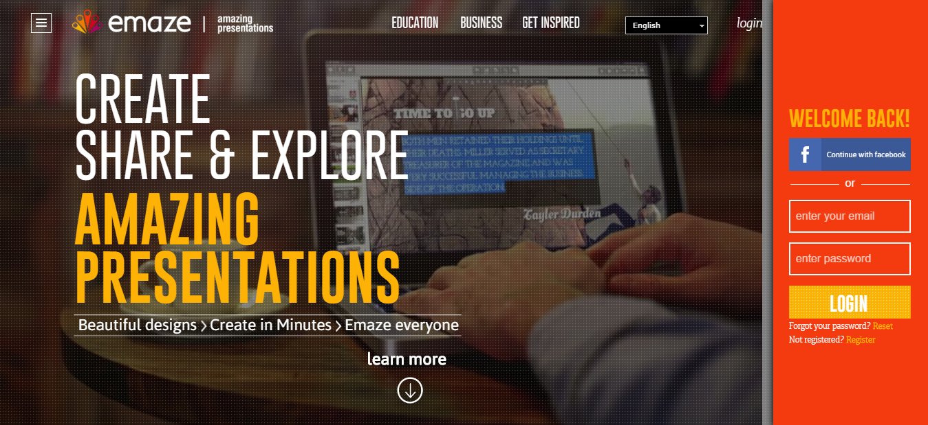 EMAZE: Primeros pasos at emaze Presentation