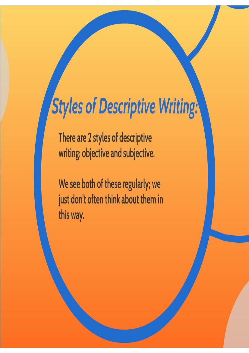 descriptive writing on emaze