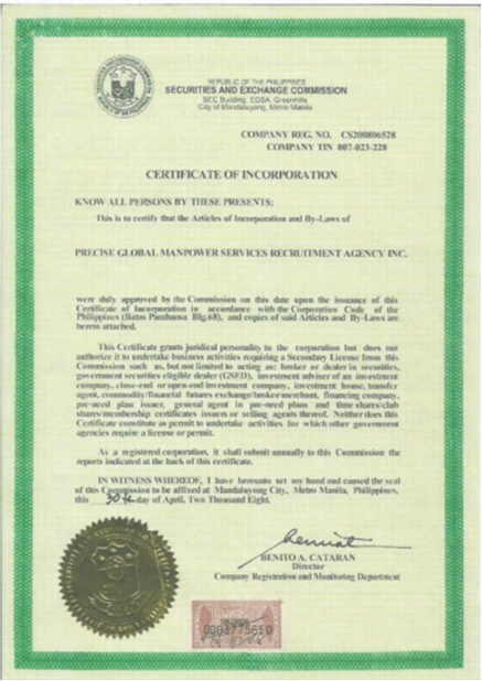 Precise Global Manpower at emaze Presentation