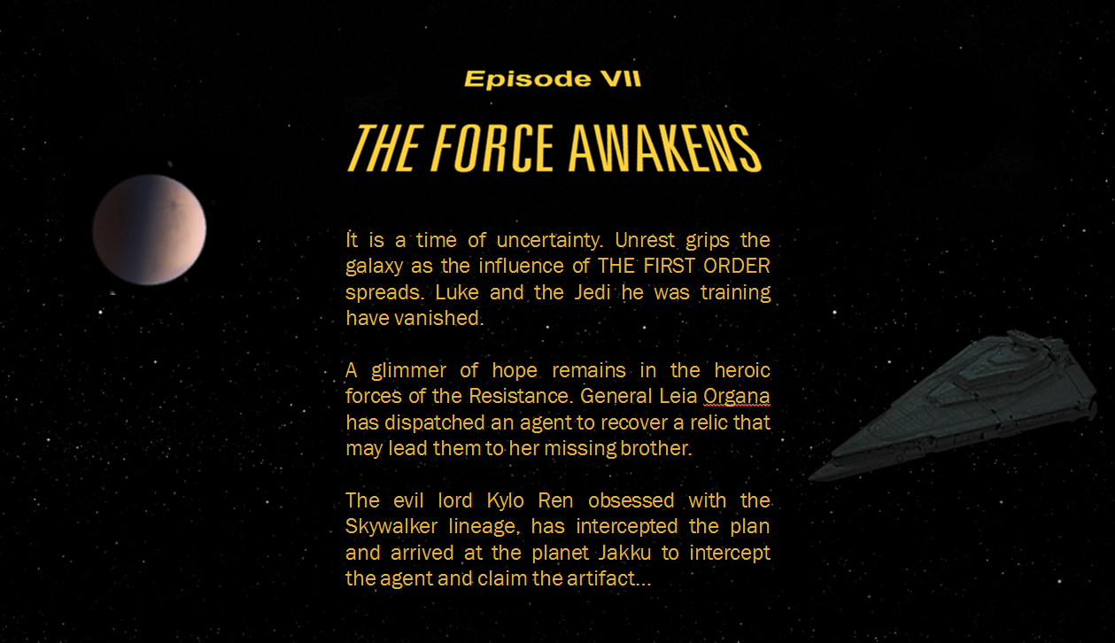 The Force Awakens Spoiler Board at emaze Presentation