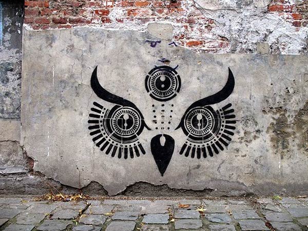 Simple Street Wall Painting
