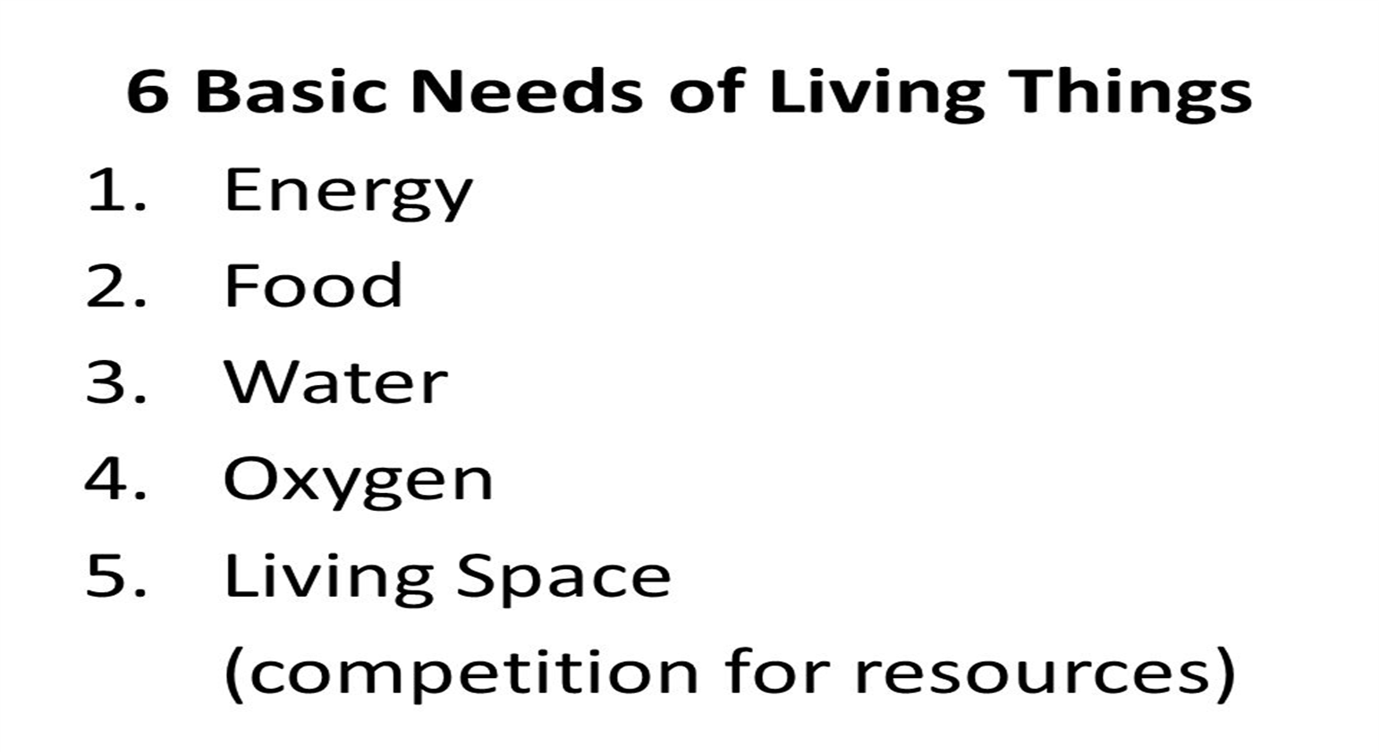 Basic Needs of Living Things at emaze Presentation