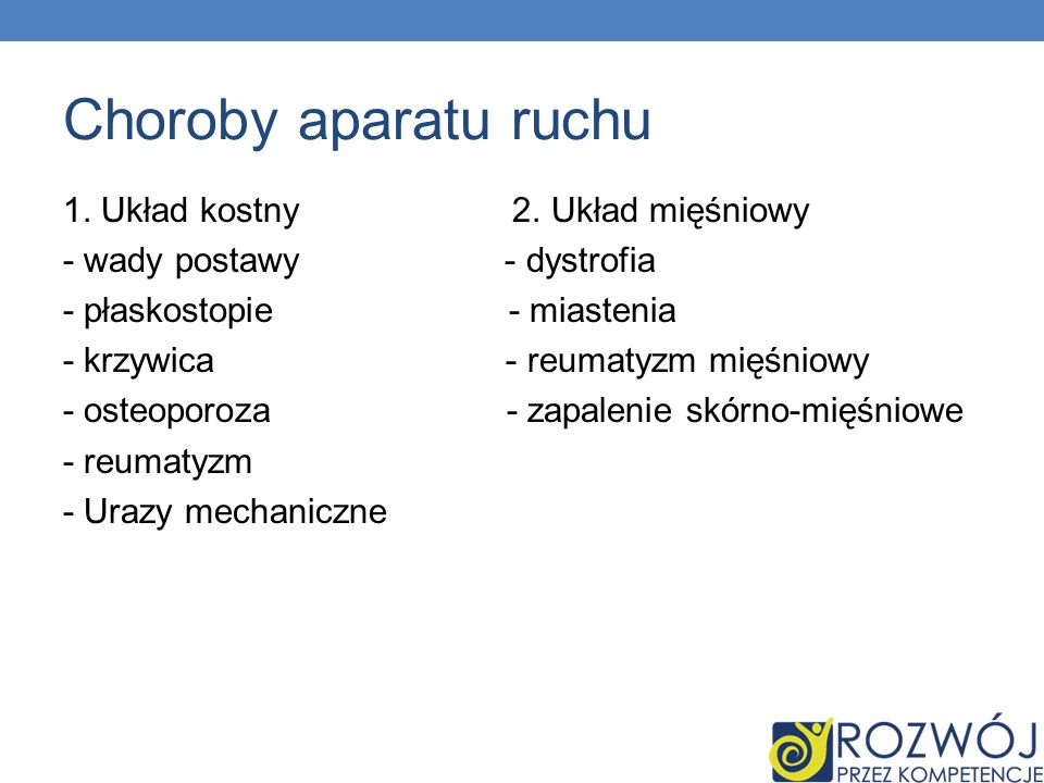 Aparat ruchu Referat on emaze