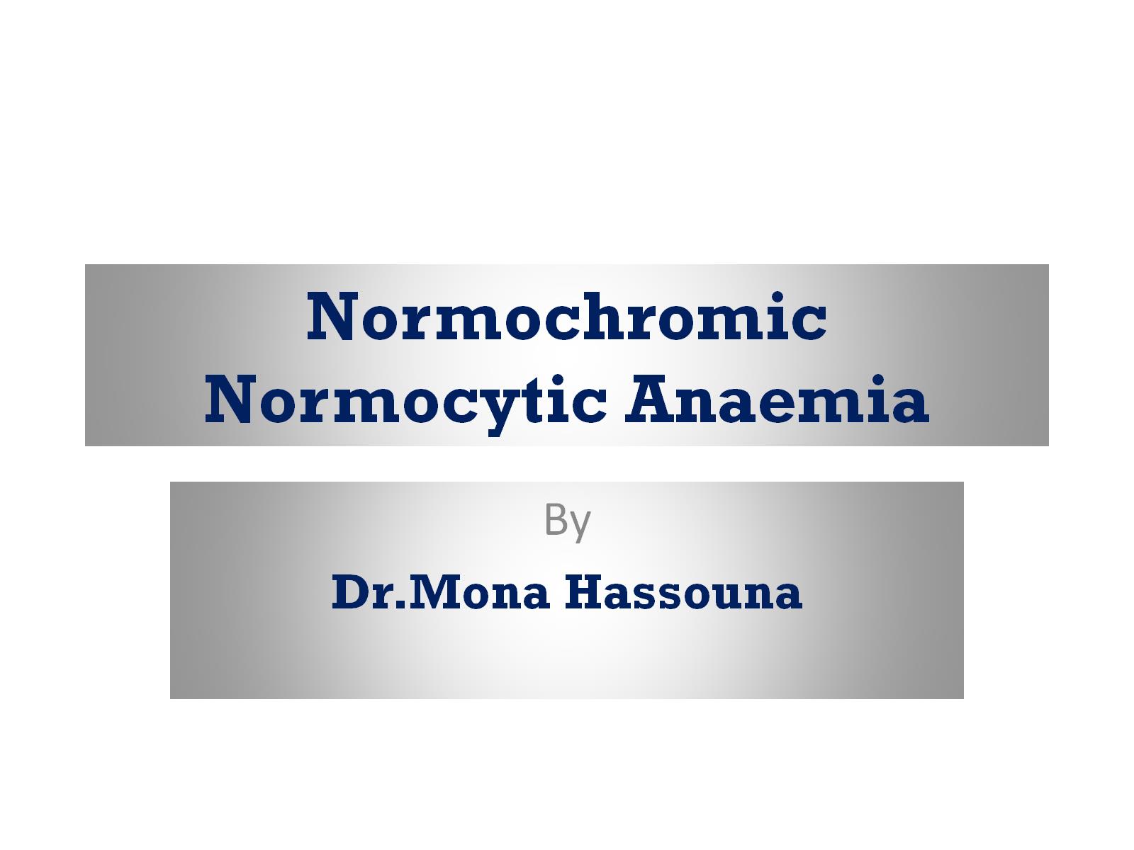 normocytic normochromic anemia.pptx at emaze Presentation