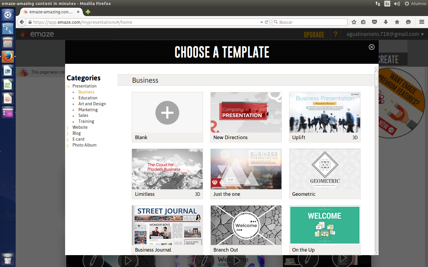 Paso a paso de como crear una presentación at emaze Presentation