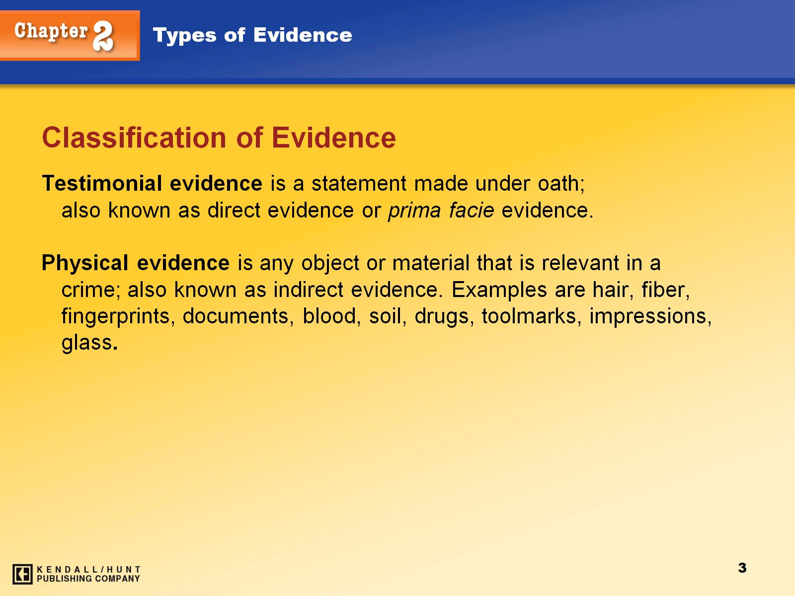 Chapter 2- Types of Evidence.pptx at emaze Presentation