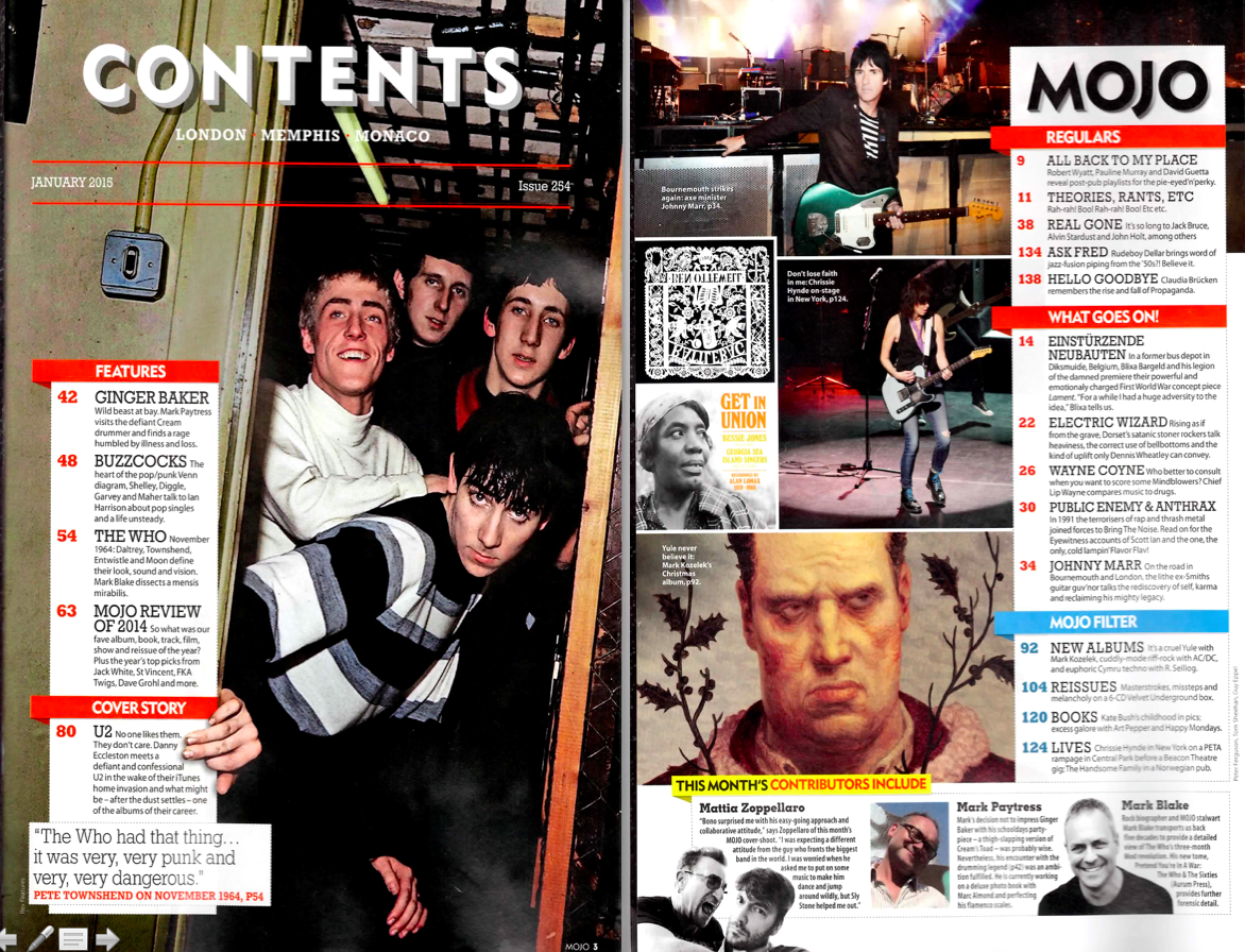 Contents Page Analysis - MOJO Magazine on emaze