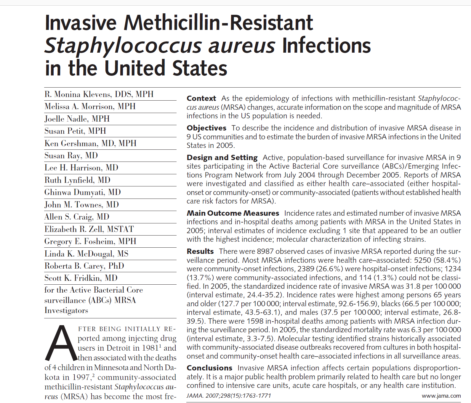 MRSA at emaze Presentation