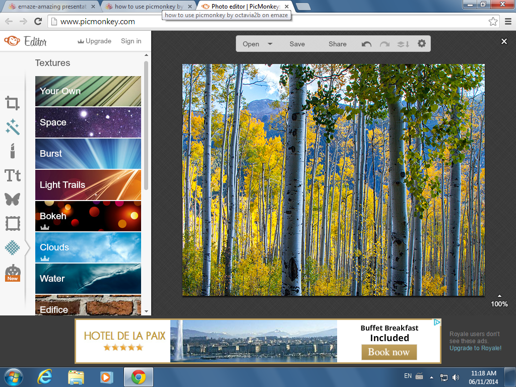 how to use picmonkey at emaze Presentation