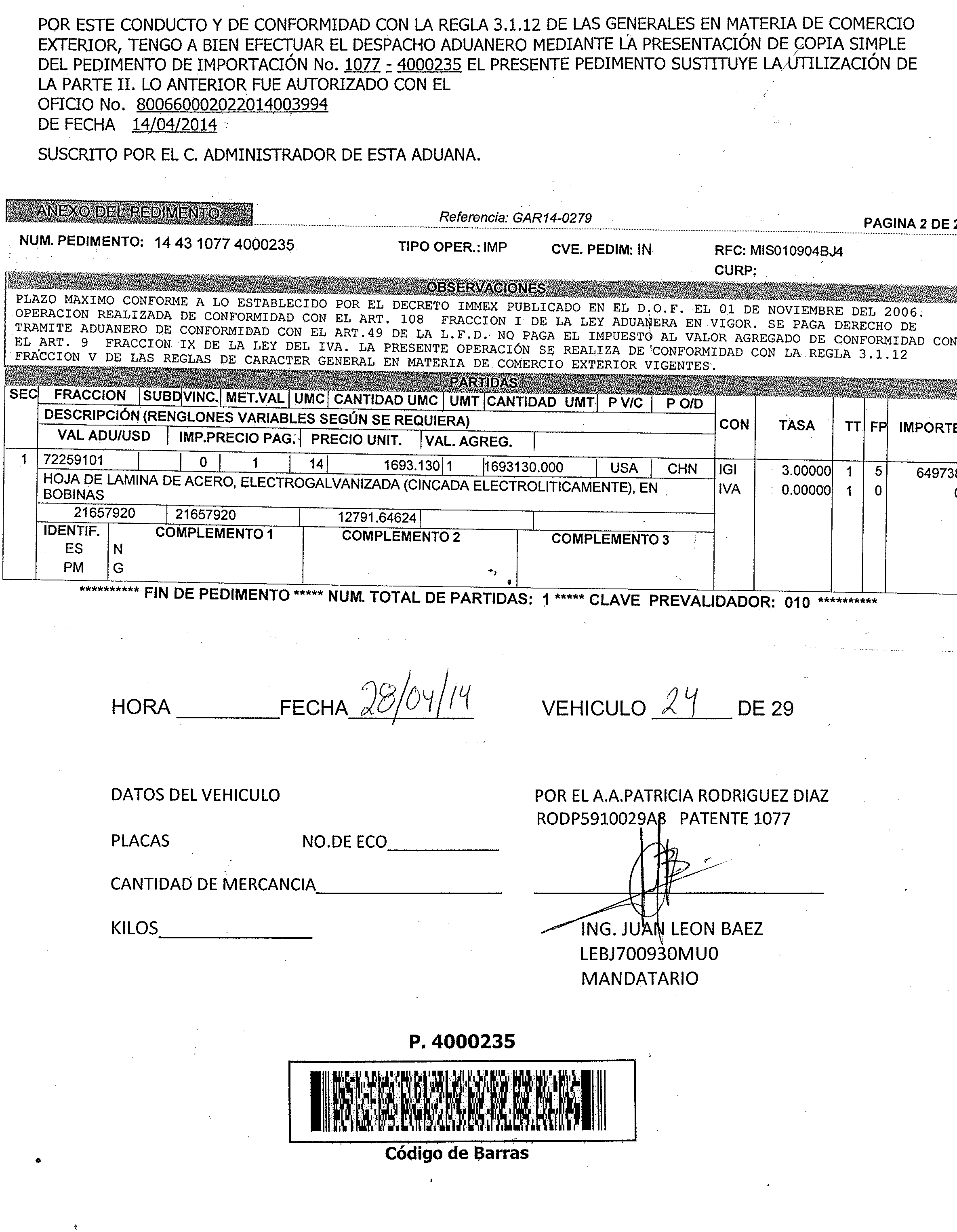 Anexo 22 - Pedimento copy1 on emaze