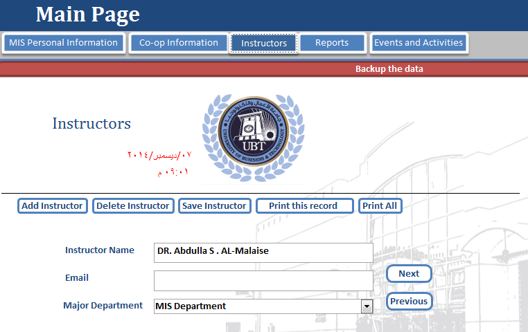 alumni database system at emaze Presentation