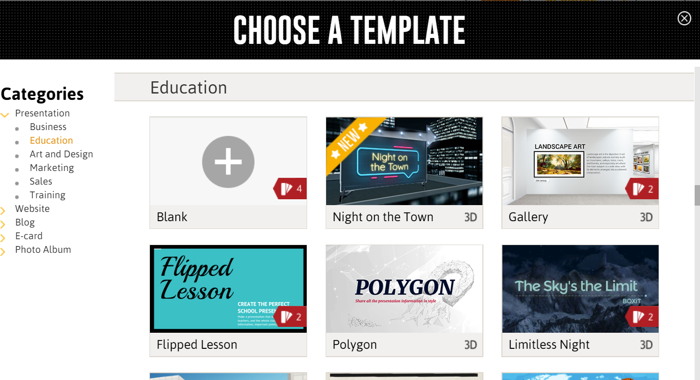 at emaze Presentation