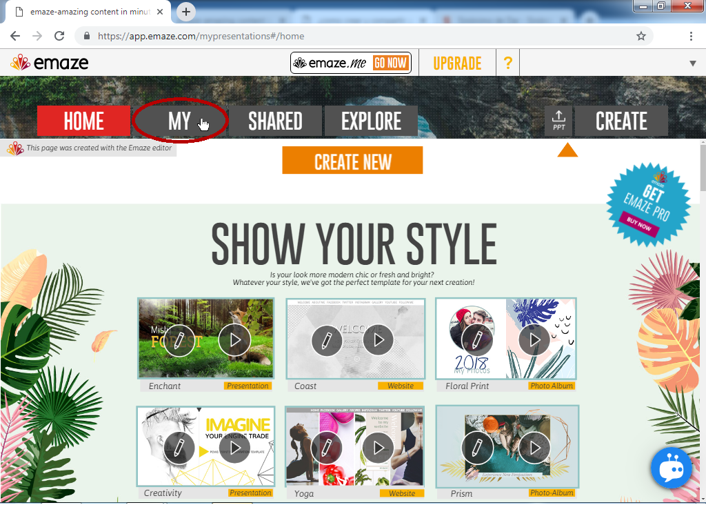 ¿como crear y compartir presentaciones en emaze? on emaze