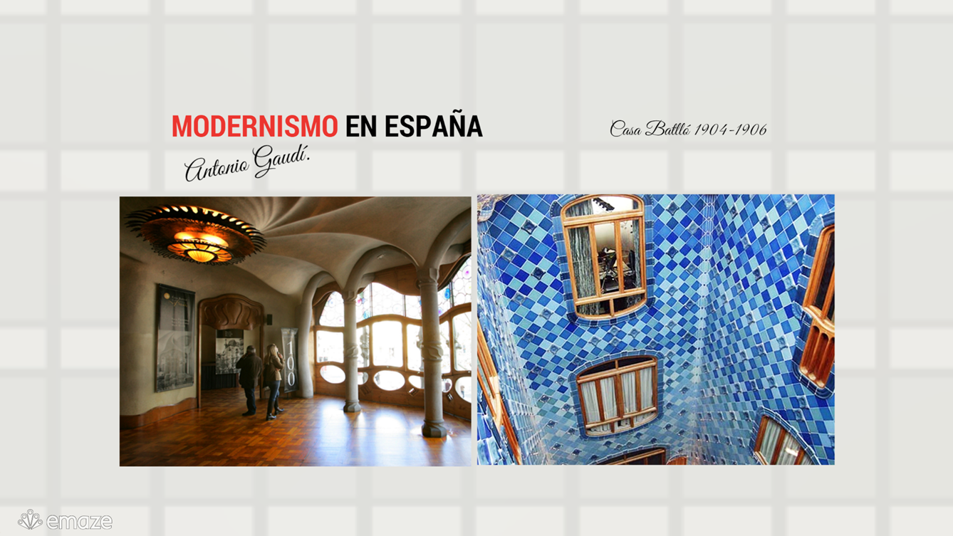 Modernismo en España on emaze