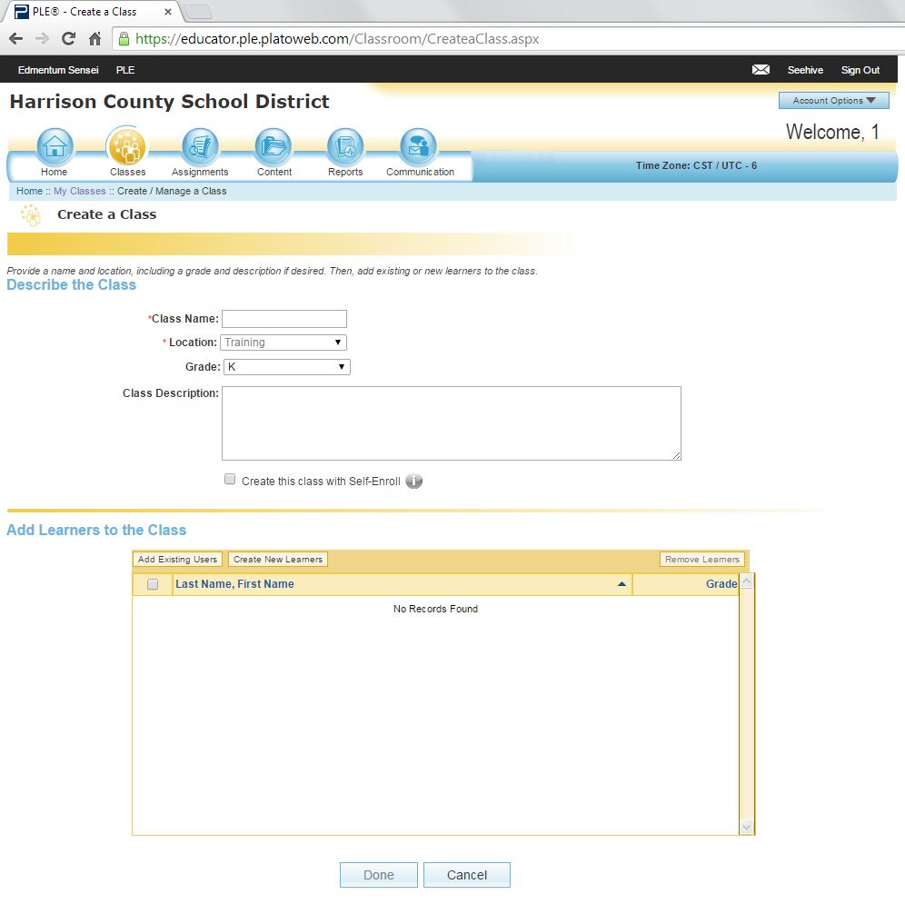 Create a PLE Class at emaze Presentation