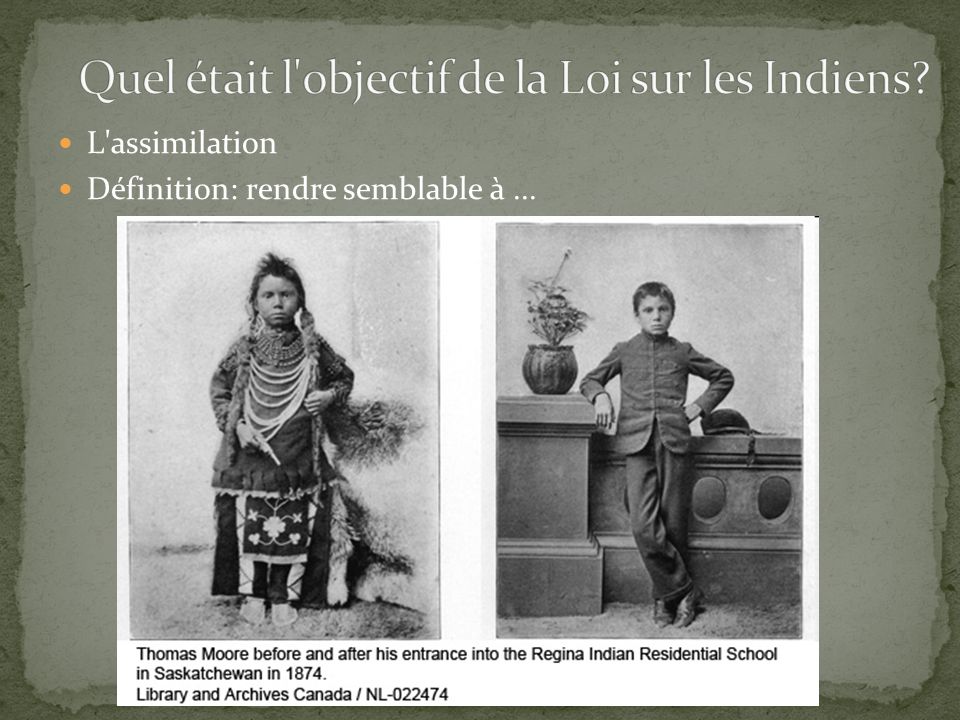 La loi sur les indiens at emaze Presentation