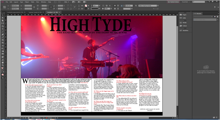 Double page spread at emaze Presentation