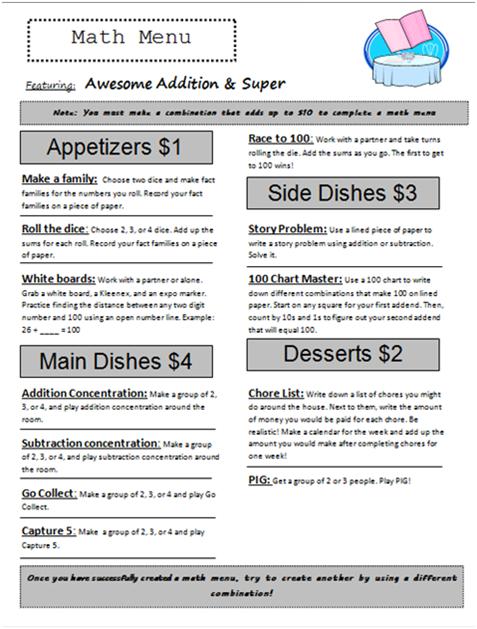 Differentiation with Learning Menus at emaze Presentation