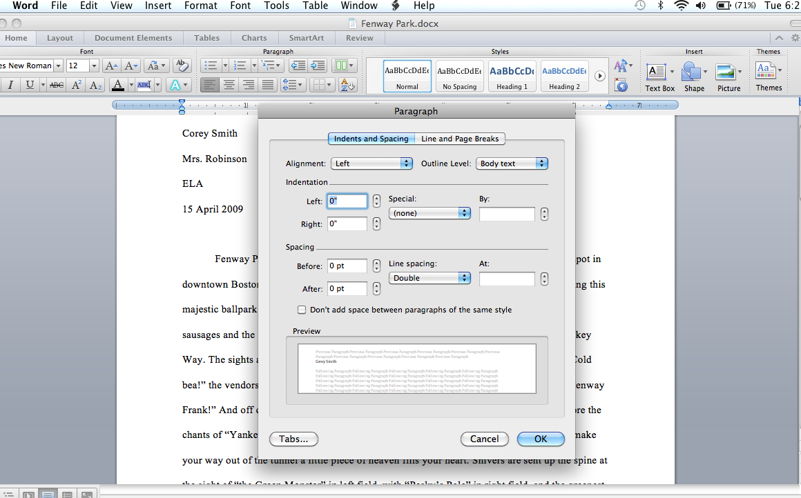 Setting Up MLA on emaze