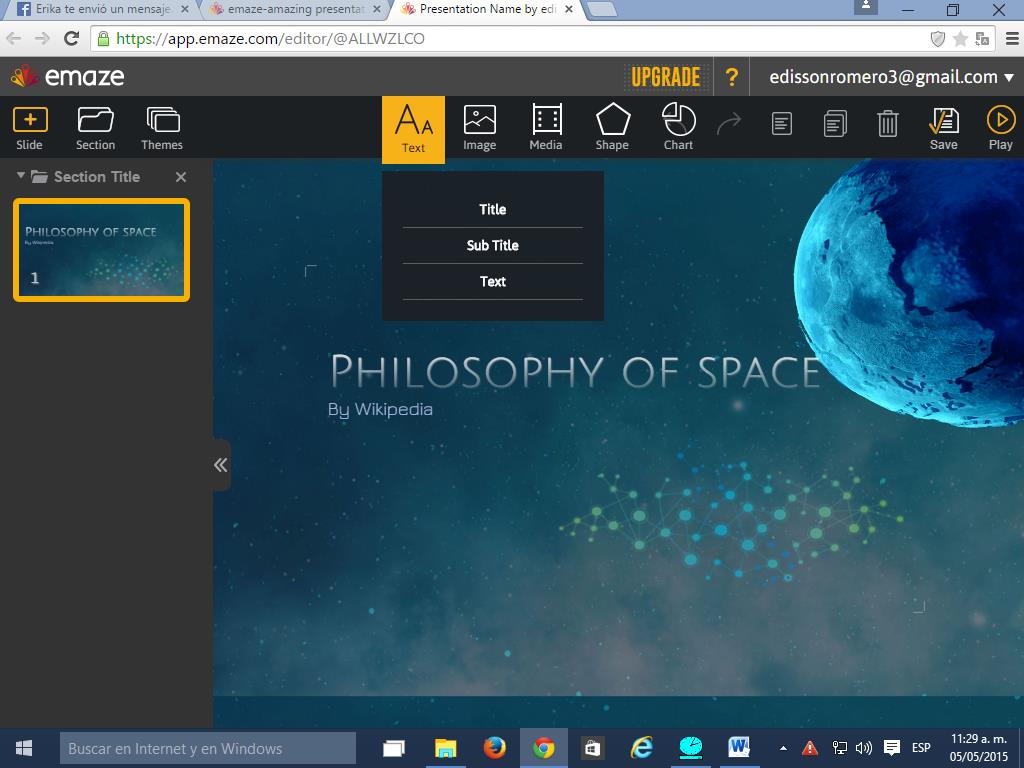 TICS at emaze Presentation