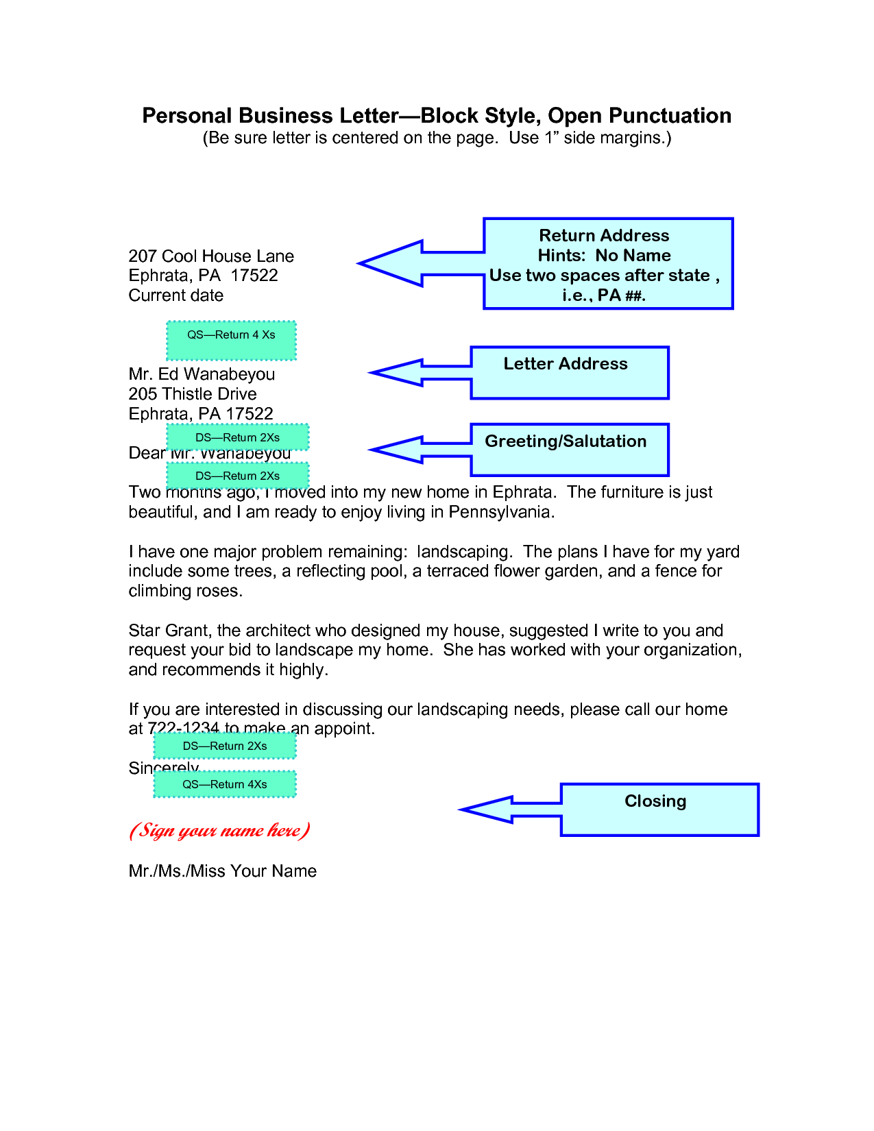 Search Results For Modified Block Letter With Mixed Punctuation Format 