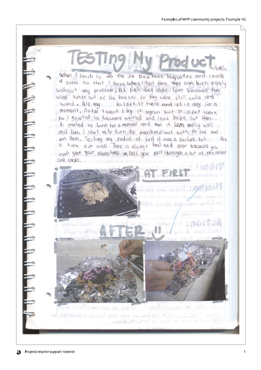 IB-MYP Community Project at emaze Presentation