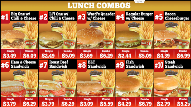Wards Lunch Menu on emaze