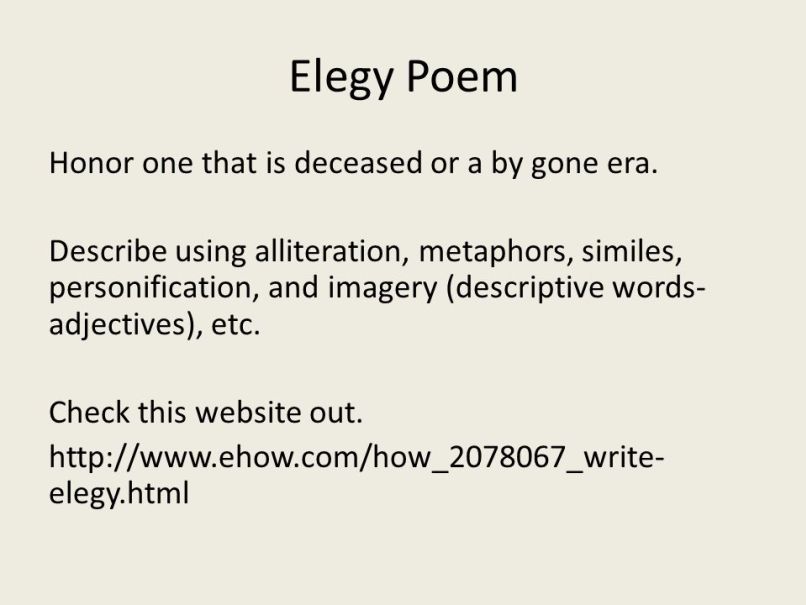 What Is An Elegy Poem Definition | Sitedoct.org