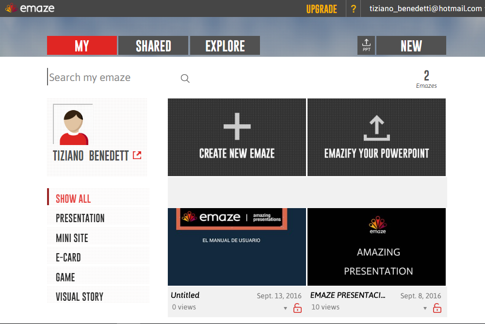 Manual de Emaze at emaze Presentation